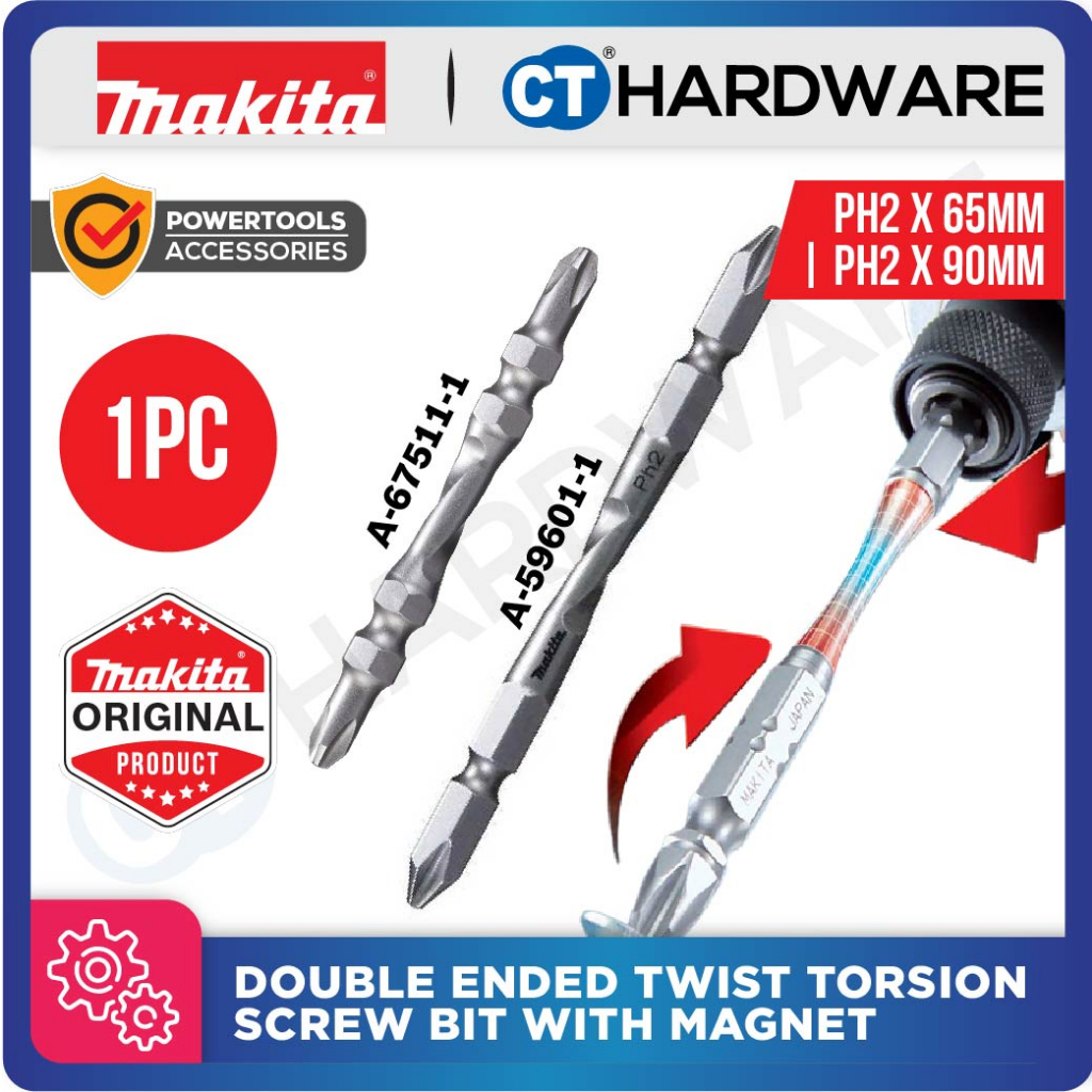 MAKITA A-67511 | A-59601 DOUBLE ENDED TWIST TORSION SCREW BIT WITH ...