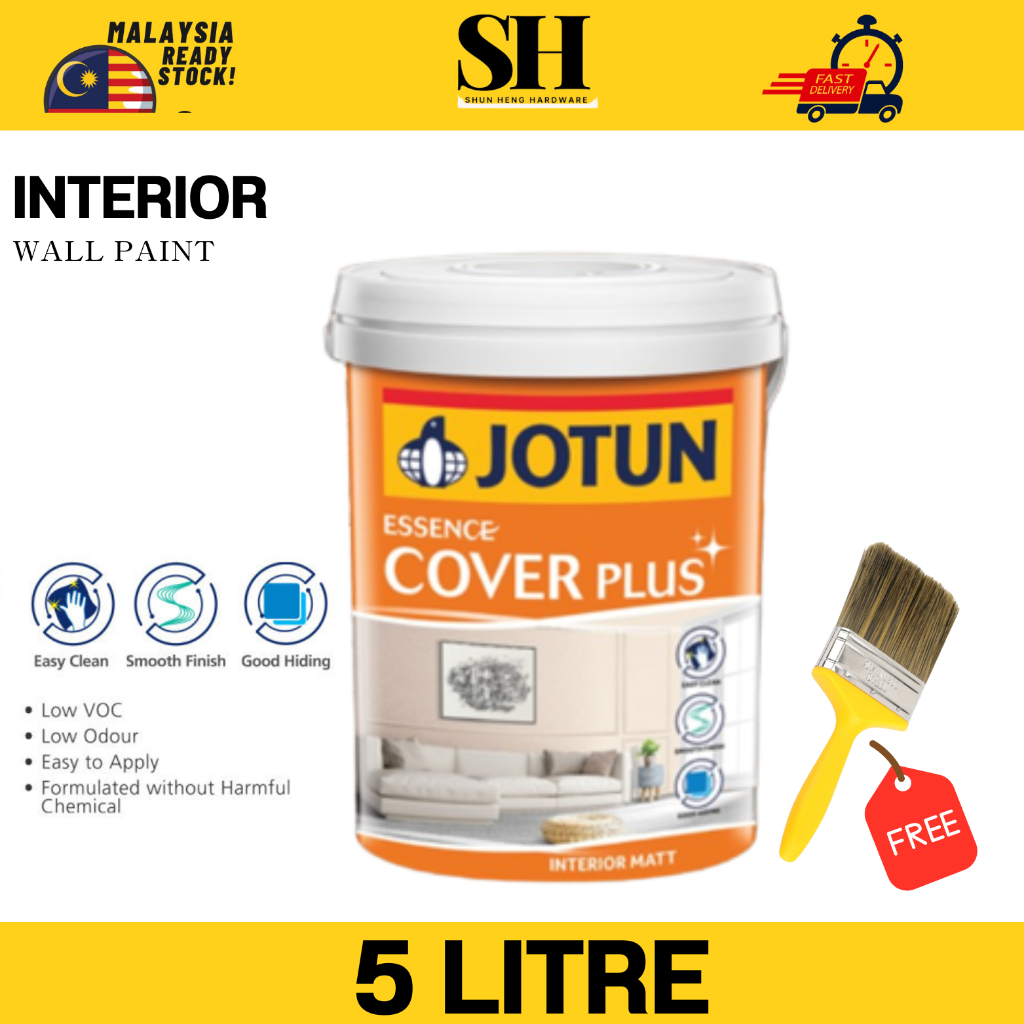 JOTUN 5L ESSENCE COVER PLUS MATT PAINT | Shopee Malaysia
