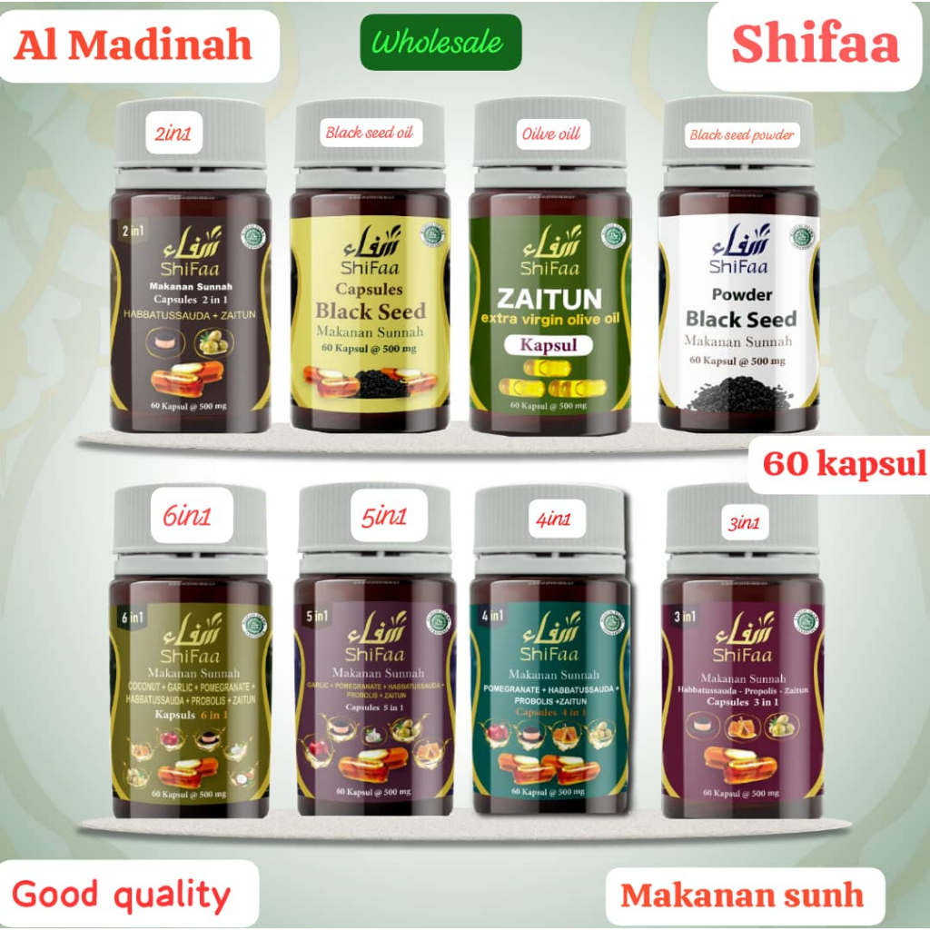 Shifaa Black Seed Capsule | Minyak Habbatus Sauda Kapsul | Shifaa ...