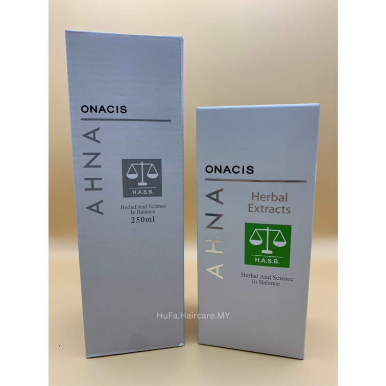 【HuFa.Haircare】ONACIS AHNA Black Hair Shampoo(250ML) & Serum (150ML) for Grey & Loss Hair ...