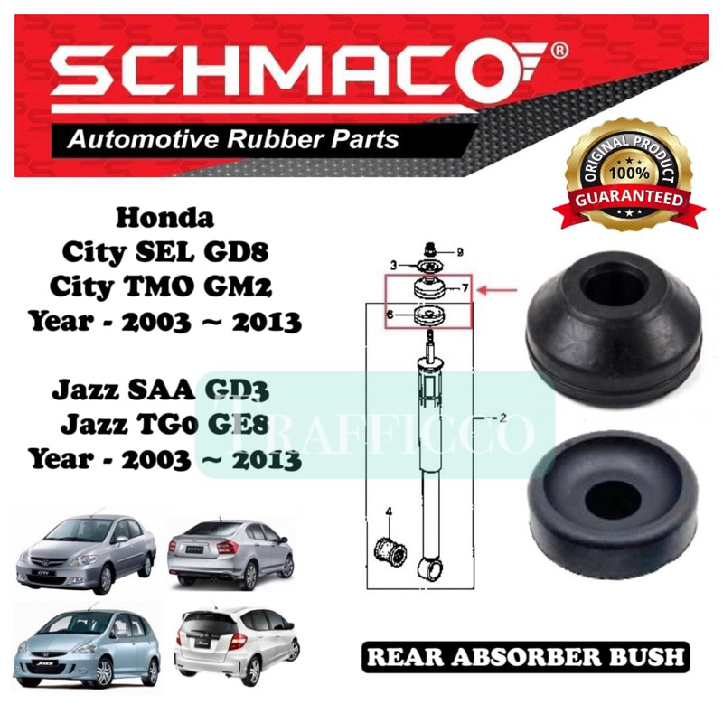 Honda City SEL GD8 Jazz SAA GD3 Rear Absorber Bush Schmaco | Shopee Malaysia