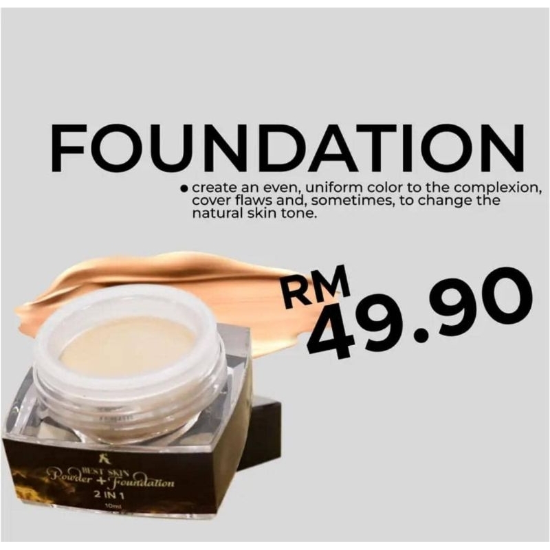 DHERBS Best Skin Powder Plus Foundation | Shopee Malaysia