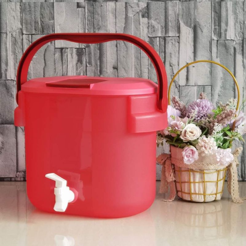 Tupperware Outdoor Cooler 8.7L water dispenser red 1pc | Shopee Malaysia