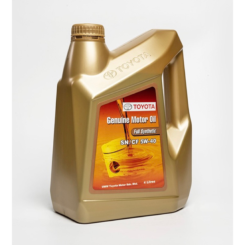 SSNCF5W404L Toyota SN/CF 5W40 Fully Syncthetic Engine Oil (4 liter) For ...