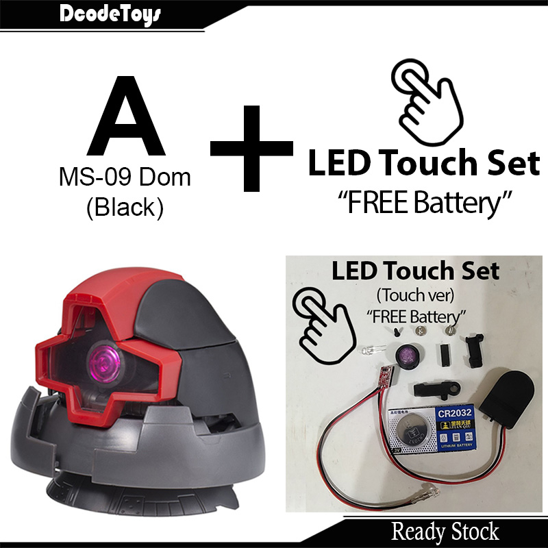 BANDAI Exceed Model DOM head & LED set – MS-09 / YMS-09 / YMS-09D ...