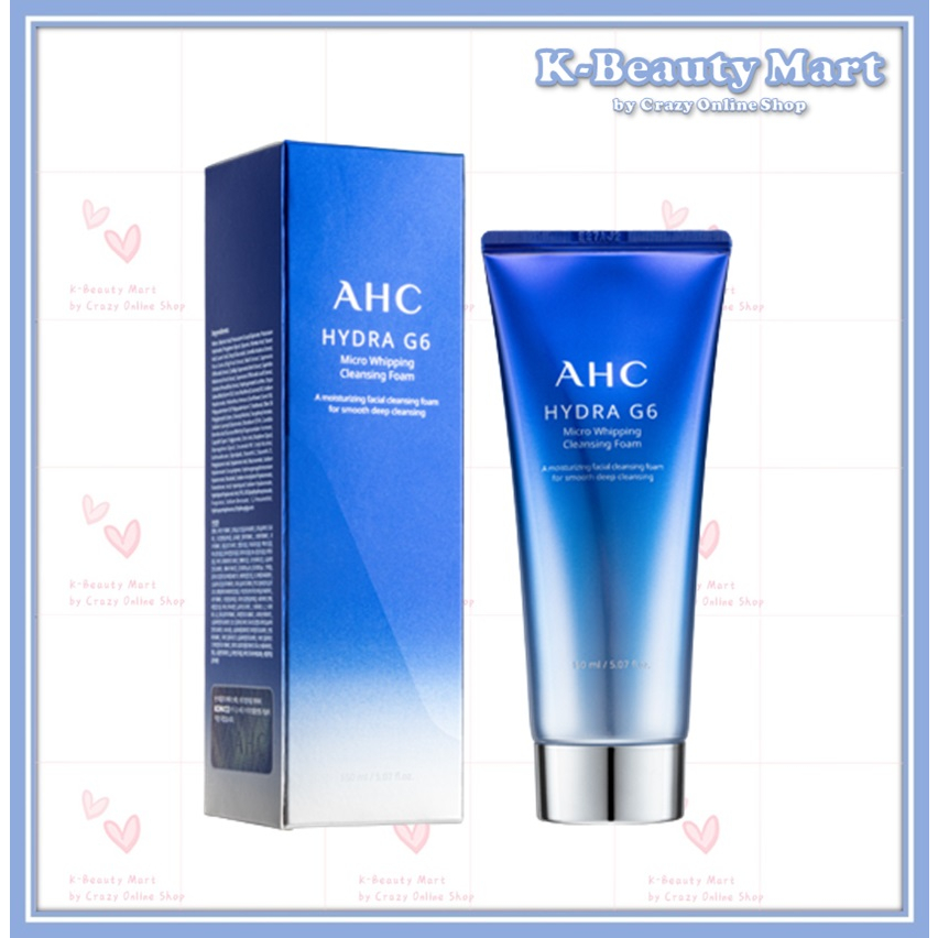 【🇰🇷Pre-order】AHC Hydra G6 Micro Whipping Cleansing Foam 玻尿酸G6微泡洗面奶（150ml） | Shopee Malaysia