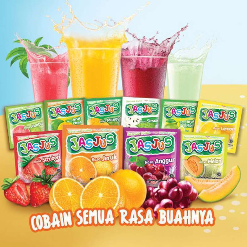 JAS JUS minuman sebuk ANEKA Rasa 1 renteng 8gram * 10 saset | Shopee ...