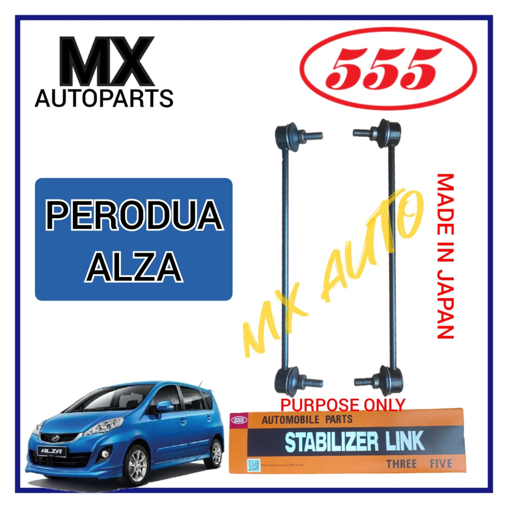 ORIGINAL 555 THREE FIVE PERODUA ALZA FRONT STABILIZER LINK ABSORBER ...