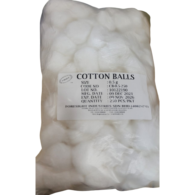 (ReadyStock) Foresight CHOICE Cotton Balls 0.5g | Shopee Malaysia