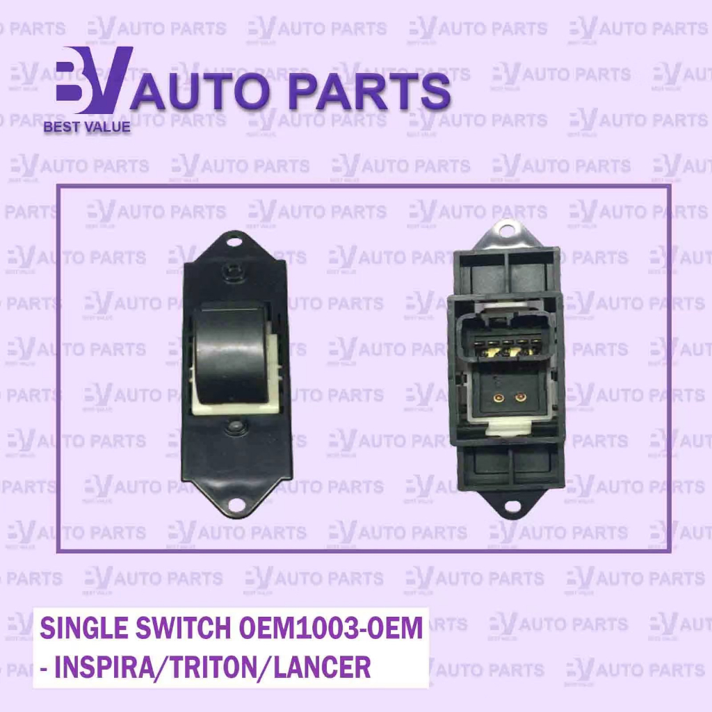 POWER WINDOW SINGLE SWITCH FOR INSPIRA/TRITON/LANCER Single Switch Sub ...