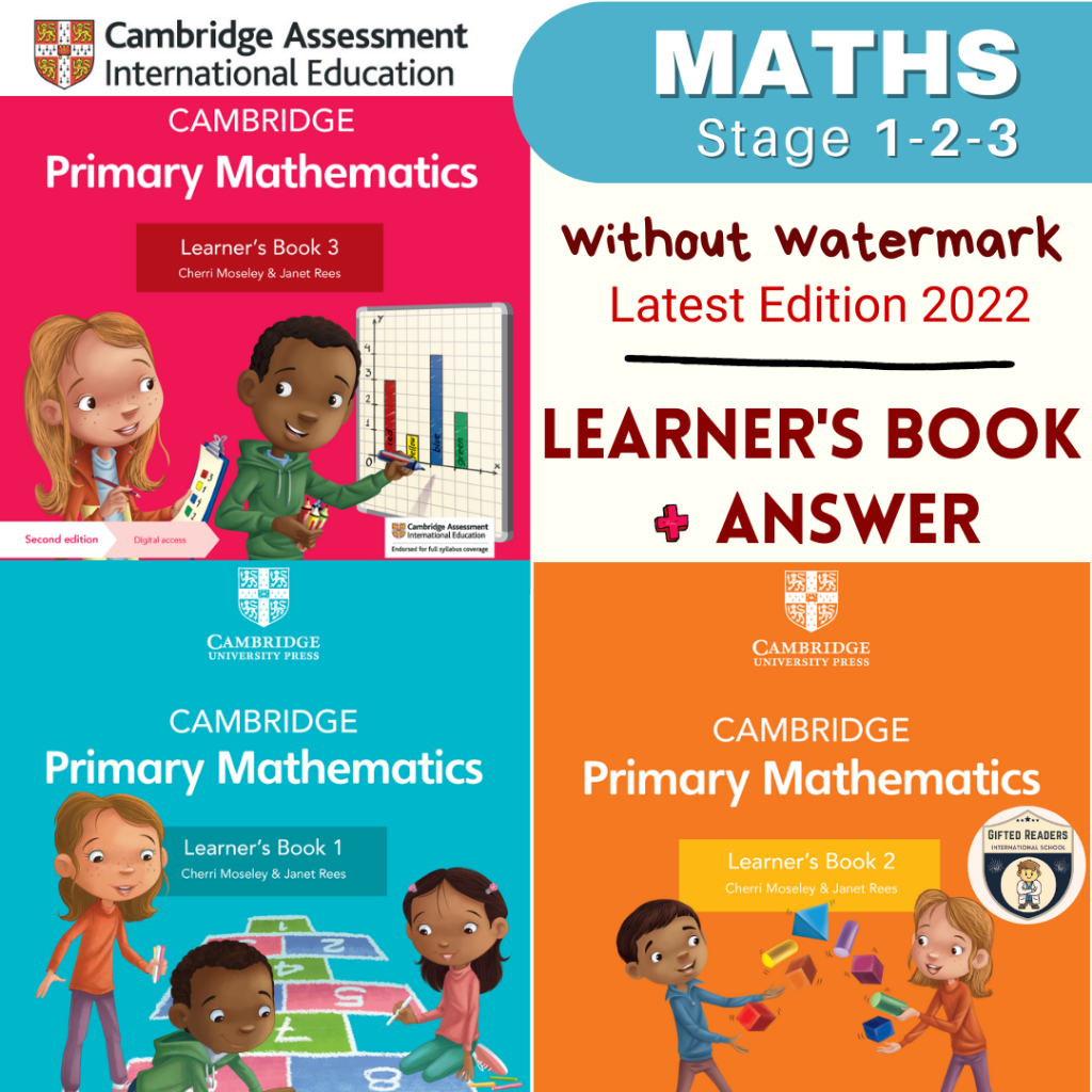 1 Softcopy🖨 Latest 2023 Cambridge Primary Math Learner’s Book 1/2/3 ...