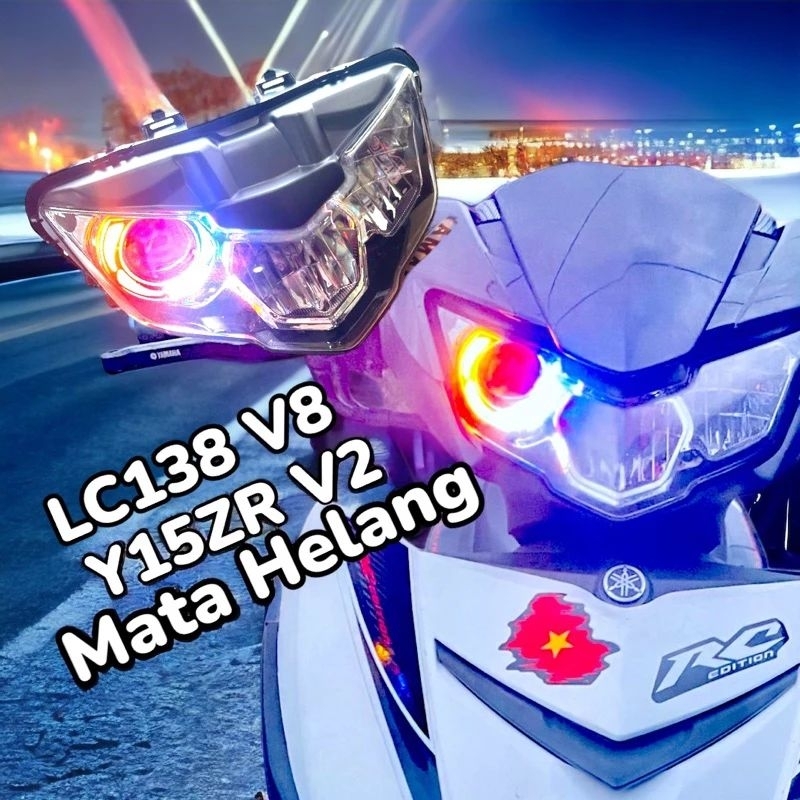 Y15ZR V2 135LC V8 EAGLE EYE LED HEAD LAMP MATA HELANG LAMPU DEPAN CUSTOM PNP | Shopee Malaysia
