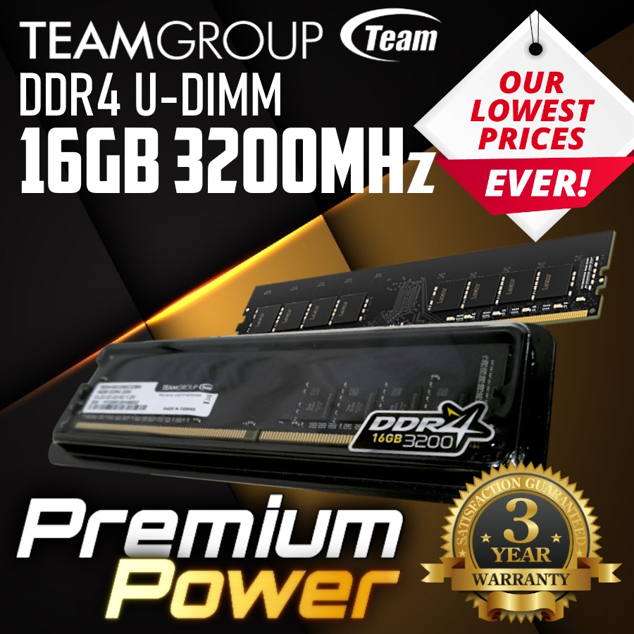 Memory TEAMGROUP 16GB DDR4 3200MHz, Desktop RAM U-DIMM | Shopee Malaysia