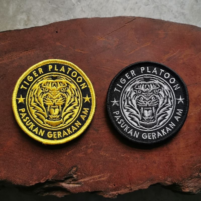 TIGER PLATOON VELCRO PATCH- SUPER HIGH QUALITY EMBROIDERY ( include ...