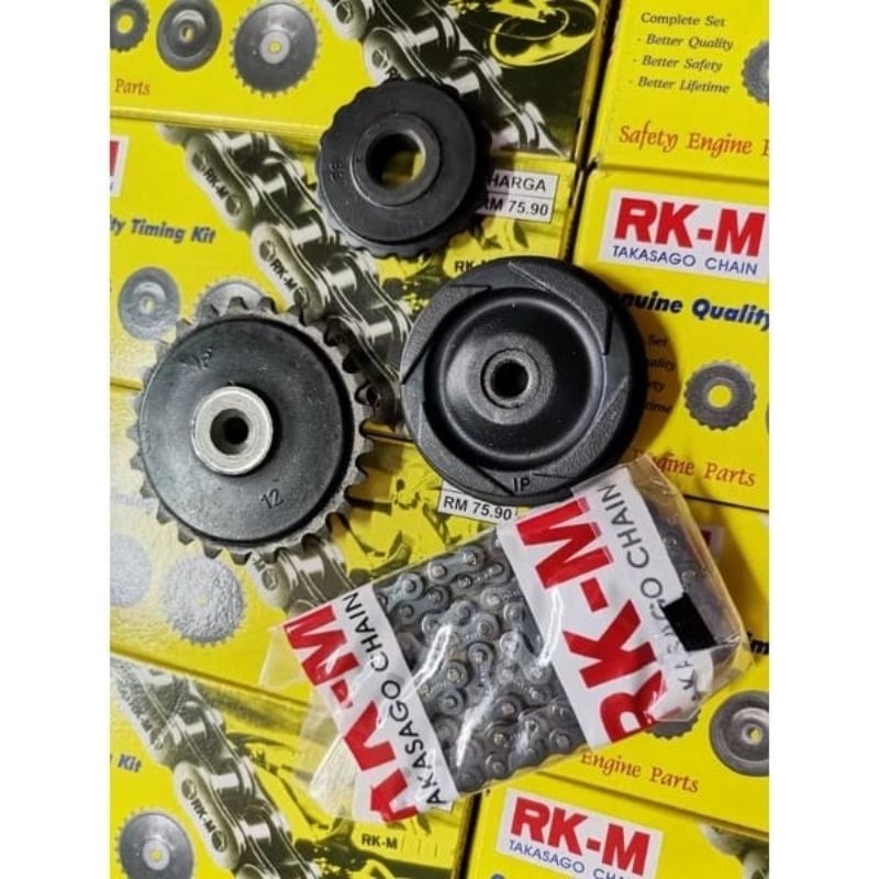 100% ORIGINAL RKM TIMING CHAIN HONDA EX5 HP DREAM WAVE100 GBO WAVE110 ...