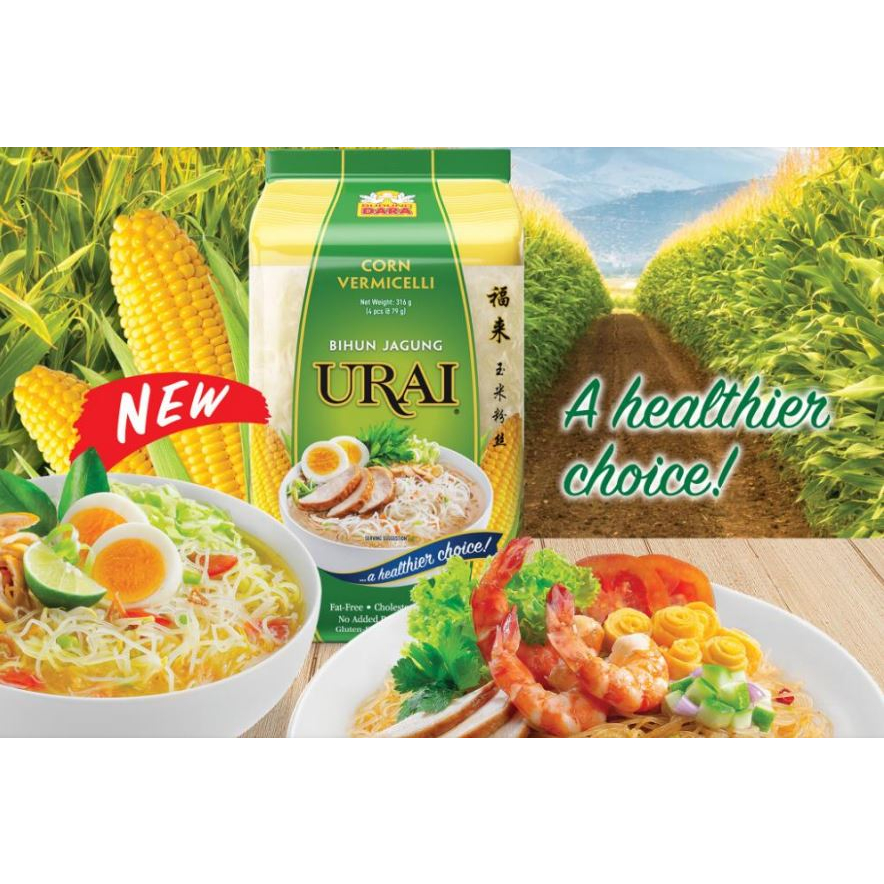 URAI 316G Corn Vermicelli (URAI BIHUN) - (4 PCS PER PACK) | Shopee Malaysia