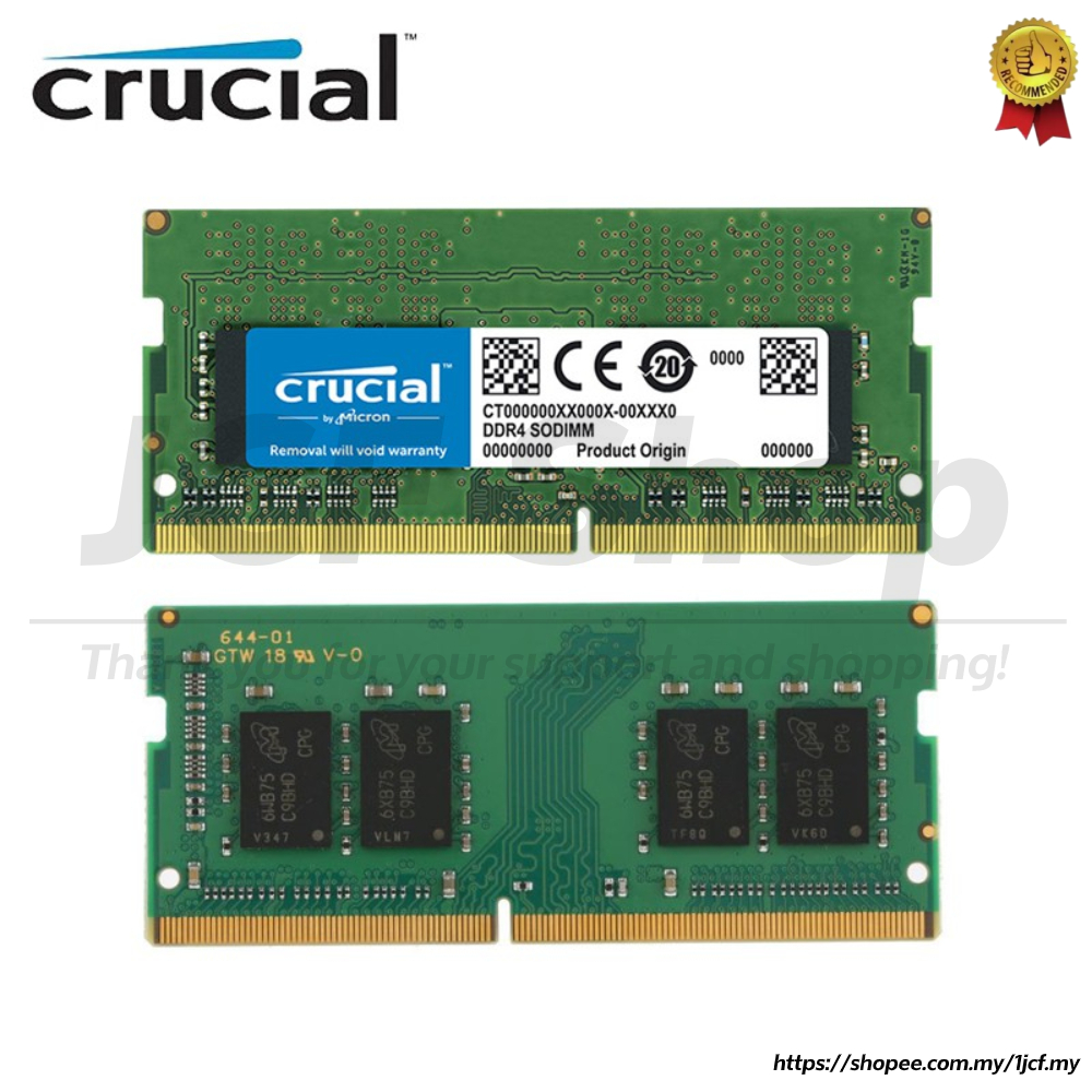 Crucial Laptop DDR4 RAM 16GB 3200MHz SODIMM Notebook RAM1.2V Memory ...