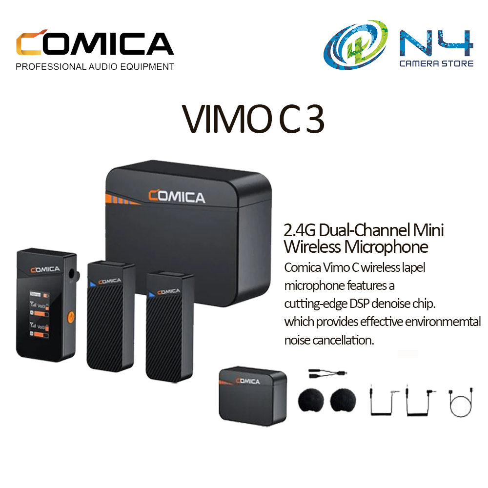 Comica Vimo C 2.4G Wireless Microphone 2 Transmitter & Receiver C1/C2 ...