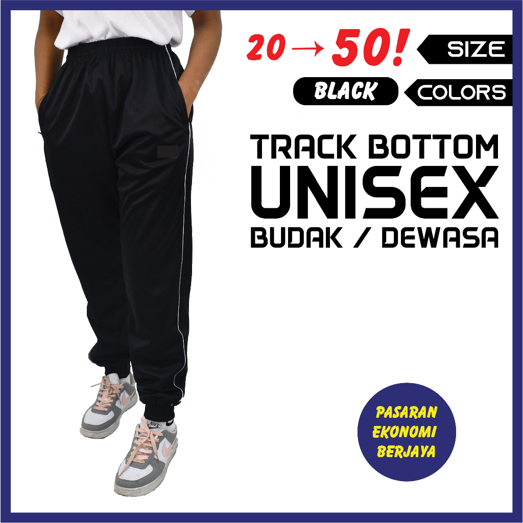 SELUAR TRACK TEBAL KOSONG BERCEKAK 𝟯𝟳𝟬𝟵# READY STOCK TRACK BOTTOM ...