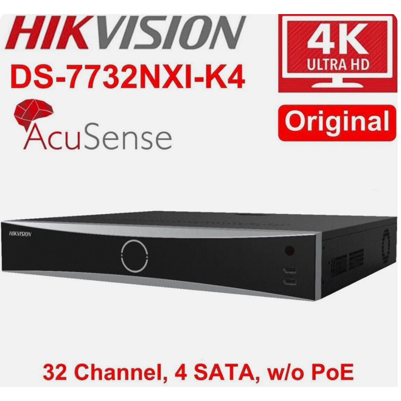 HIKVISION CCTV DS-7732NXI-K4 32CH 1.5U K Series AcuSense 4K NVR ...