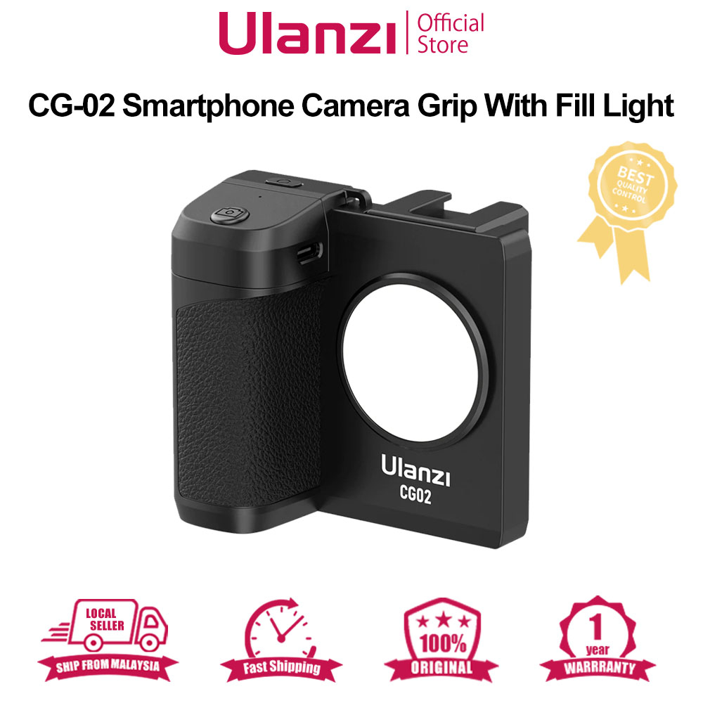 Ulanzi CG-02 Smartphone Camera Grip Bluetooth with Fill Light 3282 CG02 ...