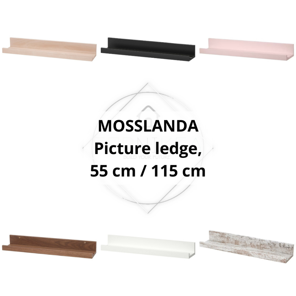 IKEA MOSSLANDA Picture ledge, white, 55 cm / 115 cm | Shopee Malaysia