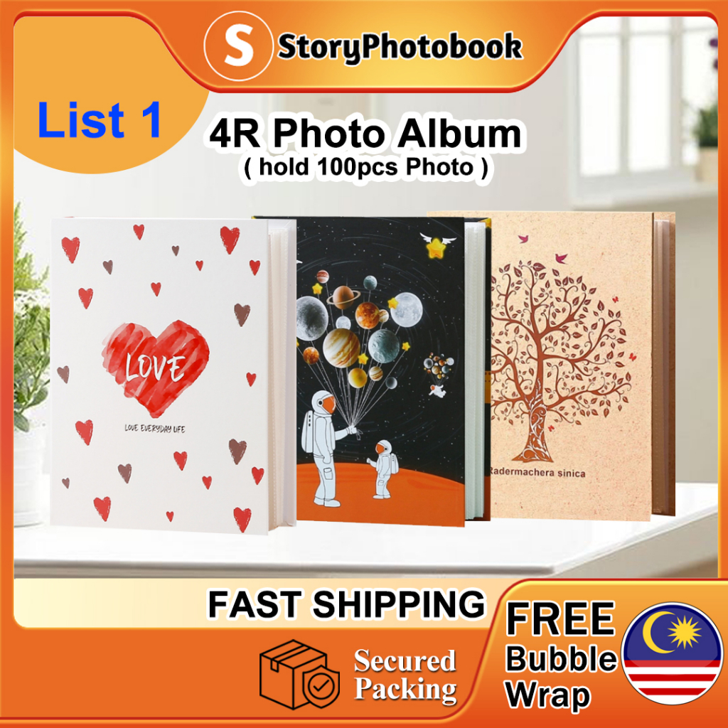 4R Photo Album 100,Album Gambar 4R (Ready Stock) Insert Type Album | Hard Cover | Album Cartoon ...