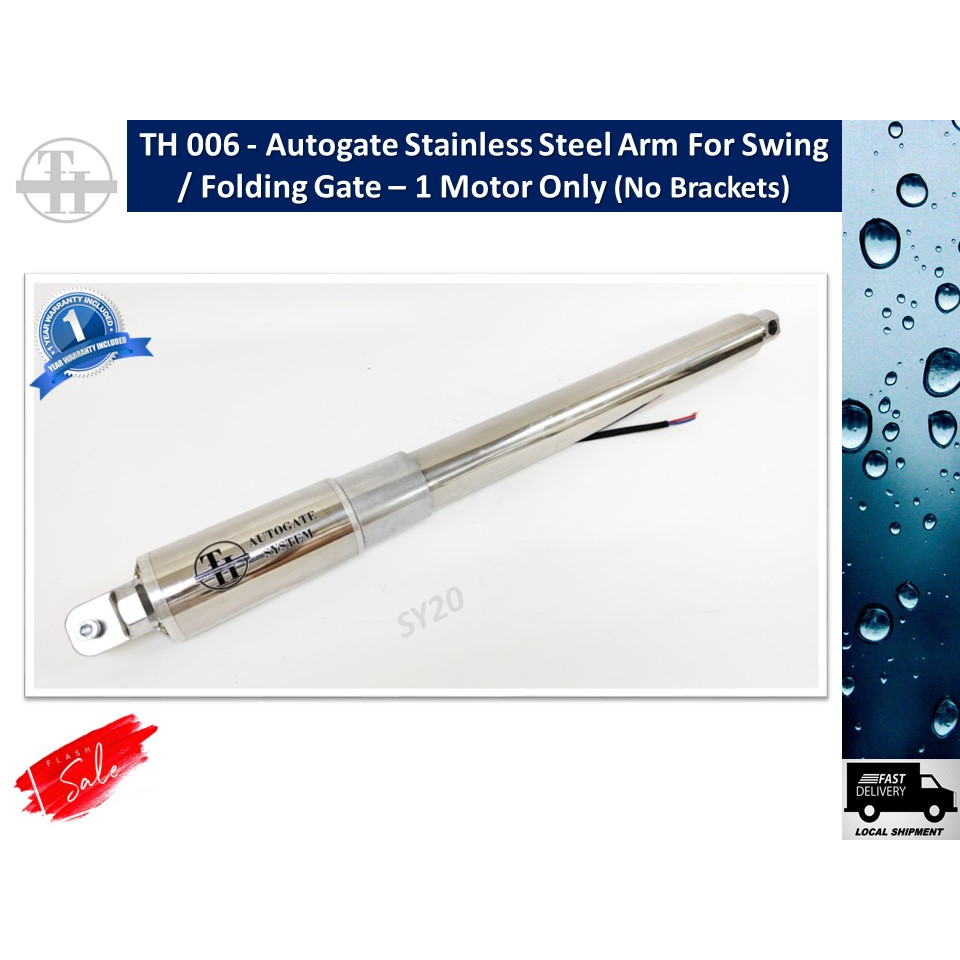 TH 006 Autogate Stainless Steel Arm For Swing / Folding Gate - 1 Arm ...