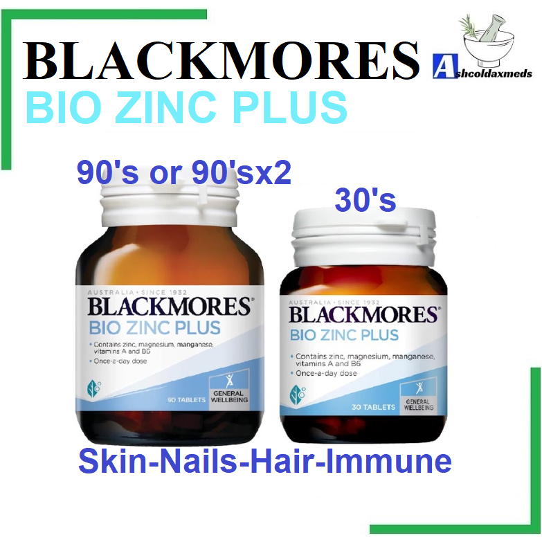 Blackmores Bio Zinc Plus 30s/90s/90sx2 | Shopee Malaysia