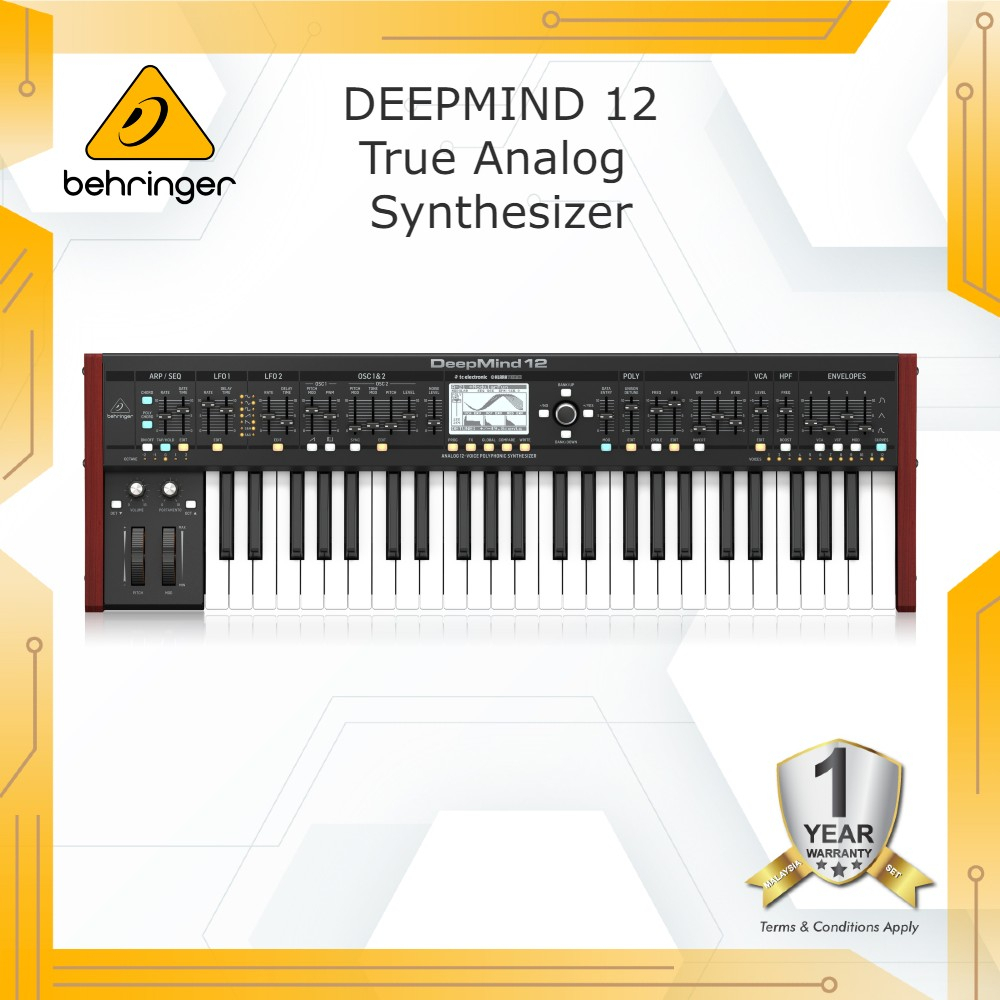 Behringer DEEPMIND 12 Synthesizer Bundle Package (Free IVA CM2U ...