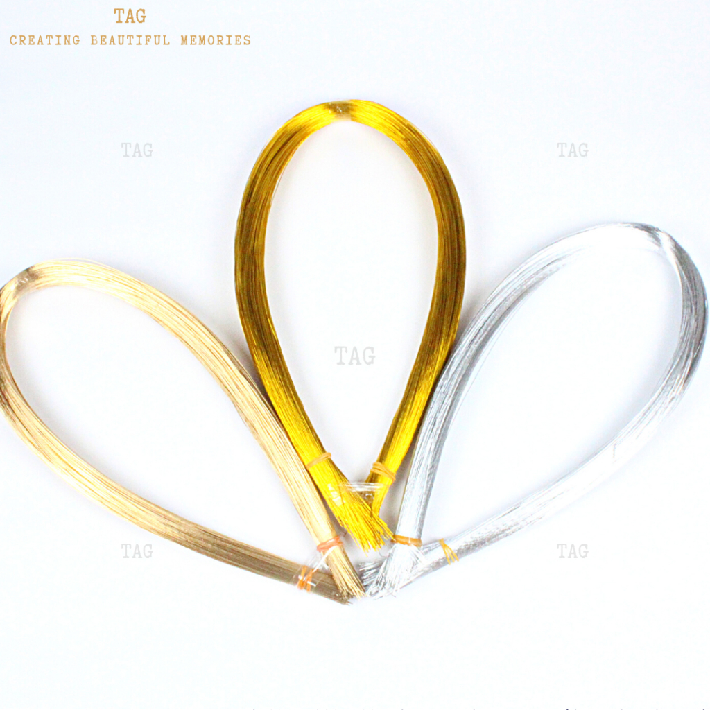 #24 #26 Metallic Wire Stocking Flower Crystal Q Dip Dawai Metalik Bunga ...