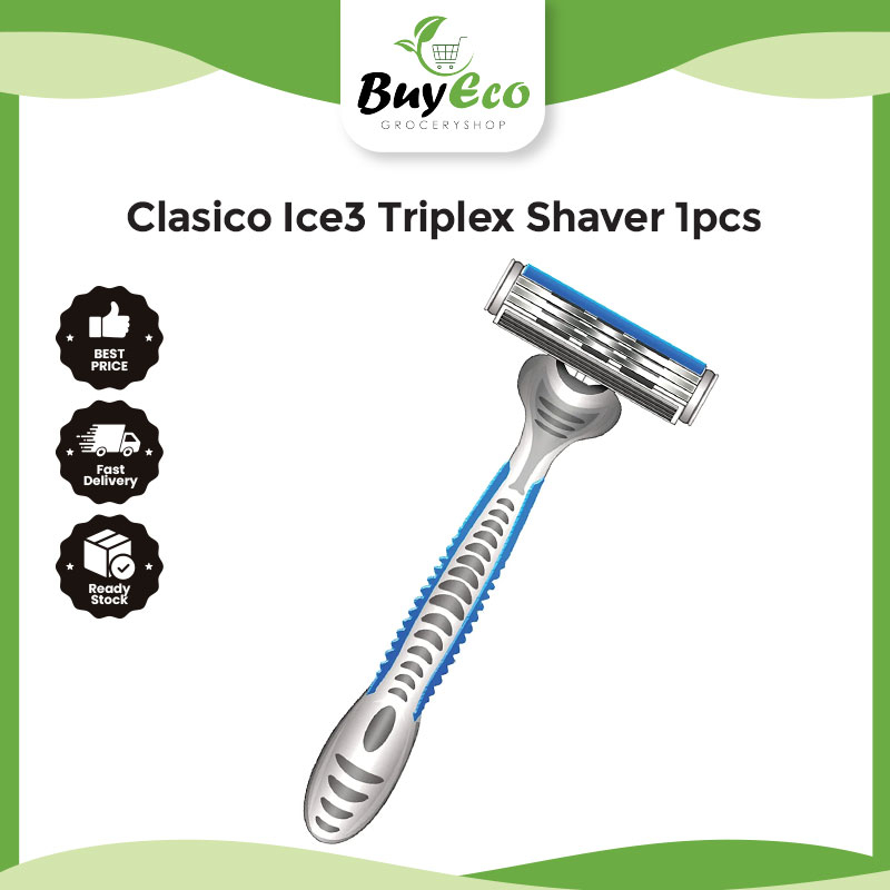 Clasico Ice3 Triplex Shaver 1pcs | Shopee Malaysia