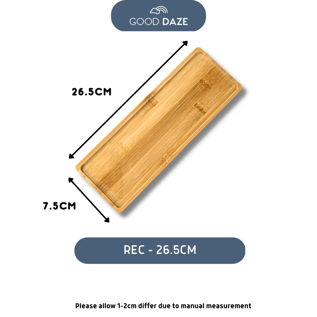 【GOOD DAZE】Bamboo Tray Coaster Cup Holder Coffee Cup Wood Coaster plant ...