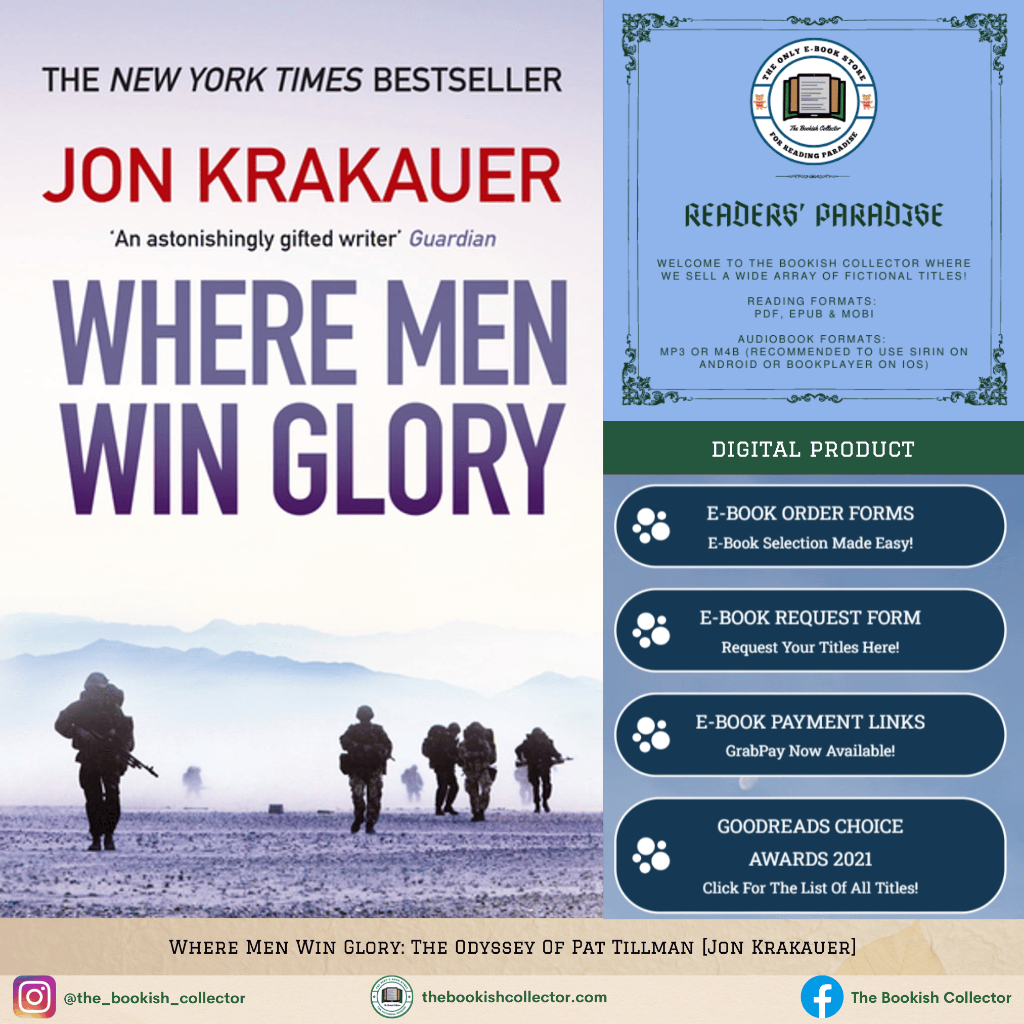 Where Men Win Glory: The Odyssey Of Pat Tillman [Jon Krakauer] | Shopee ...