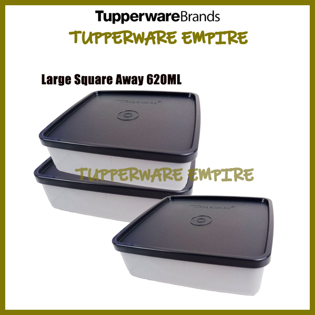 Tupperware Brands Square Away 620ML Square Container Bekas Makanan BPA ...