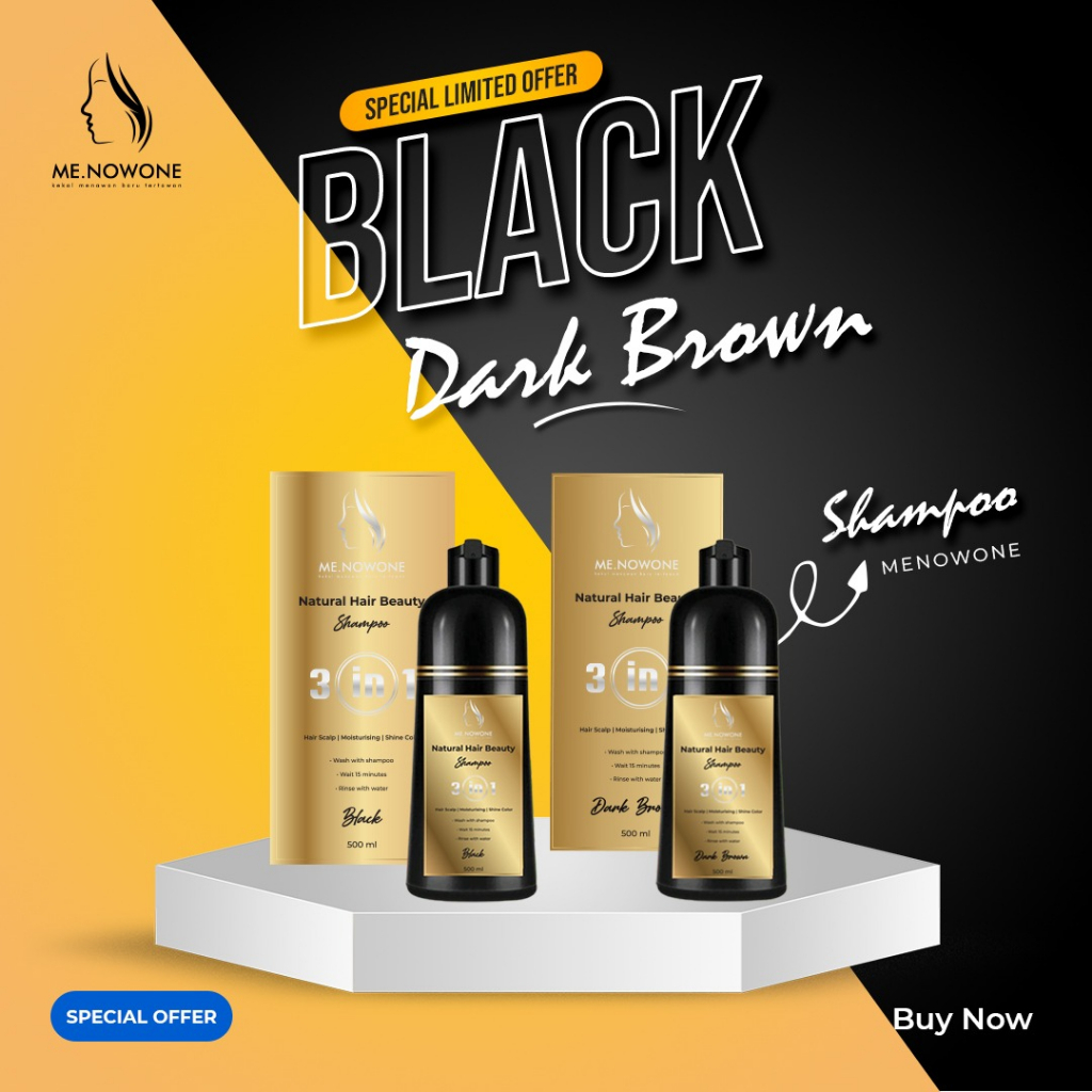 Original HQ Shampoo Inai Menowone Mesra Wuduk Telus Air Hair Colour ...