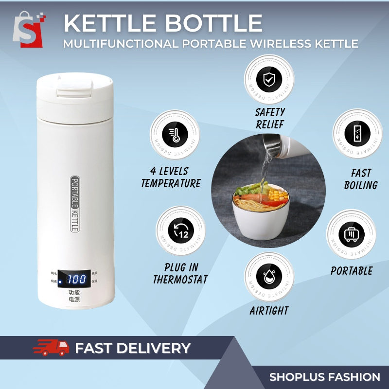 【SHOPLUS】500ml Multifunctional Portable Electric Kettle Travel Mini ...