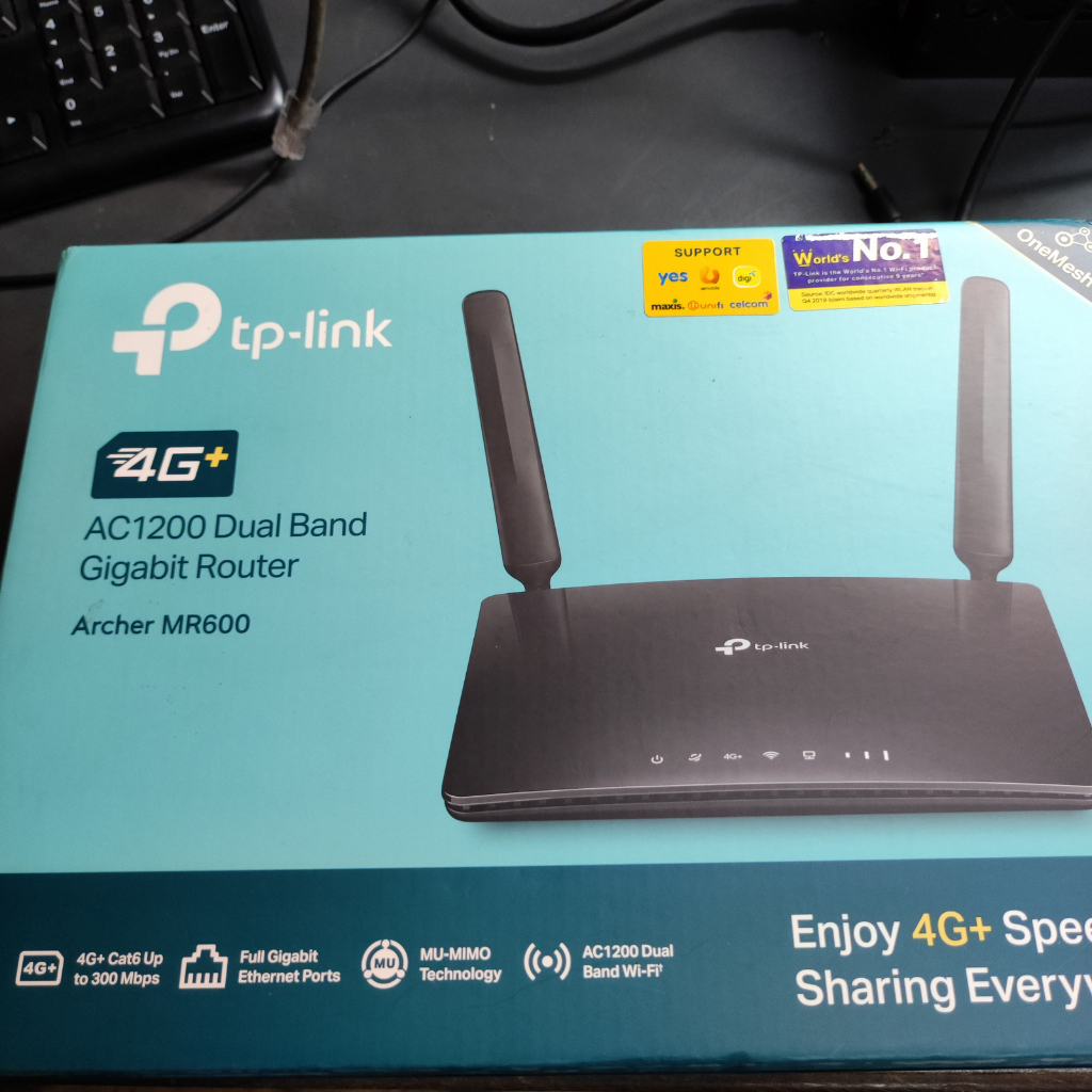 TP-LINK 4G LTE ARCHER 4G+ MR600 SIM CARD GIGABIT MODEM ROUTER | USED ...