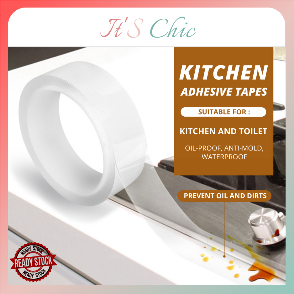 Acrylic Caulk Strip Self Adhesive Kitchen Tape Waterproof Toilet Bowl ...