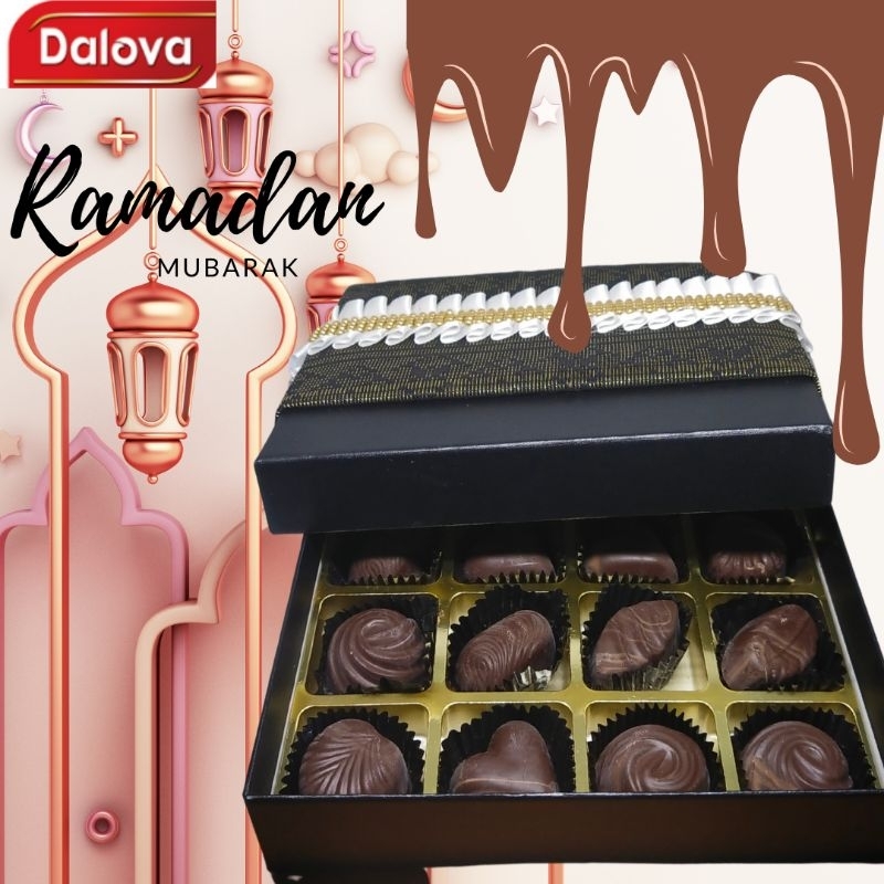 Dalova Sabah Handmade Chocolate Limited stock gift box Dark coklat ...