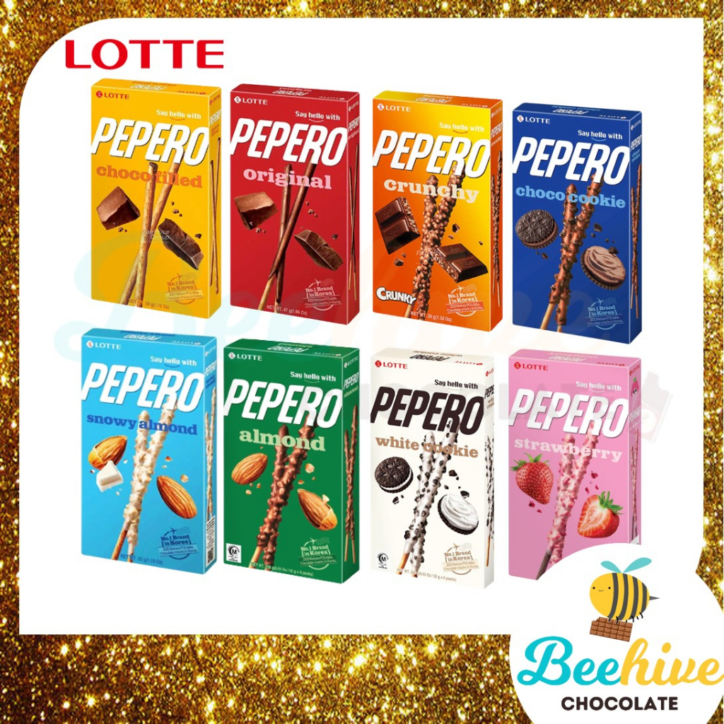 Pepero Chocolate Stick Biscuit 240g - 344g Assorted (8 Boxes) | Shopee ...