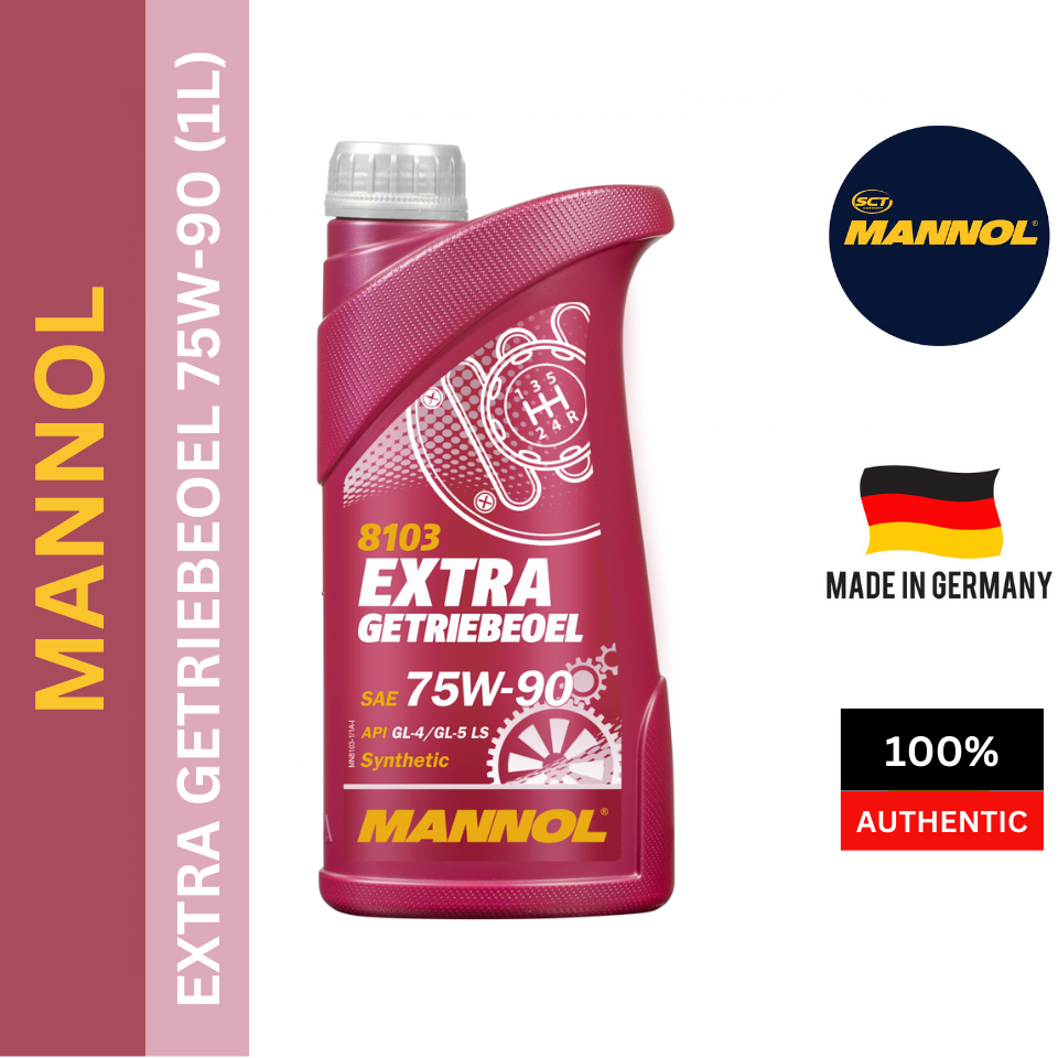 MN8103-1 MANNOL Extra Getriebeoel SAE 75W90 Manual Transmission Gear ...