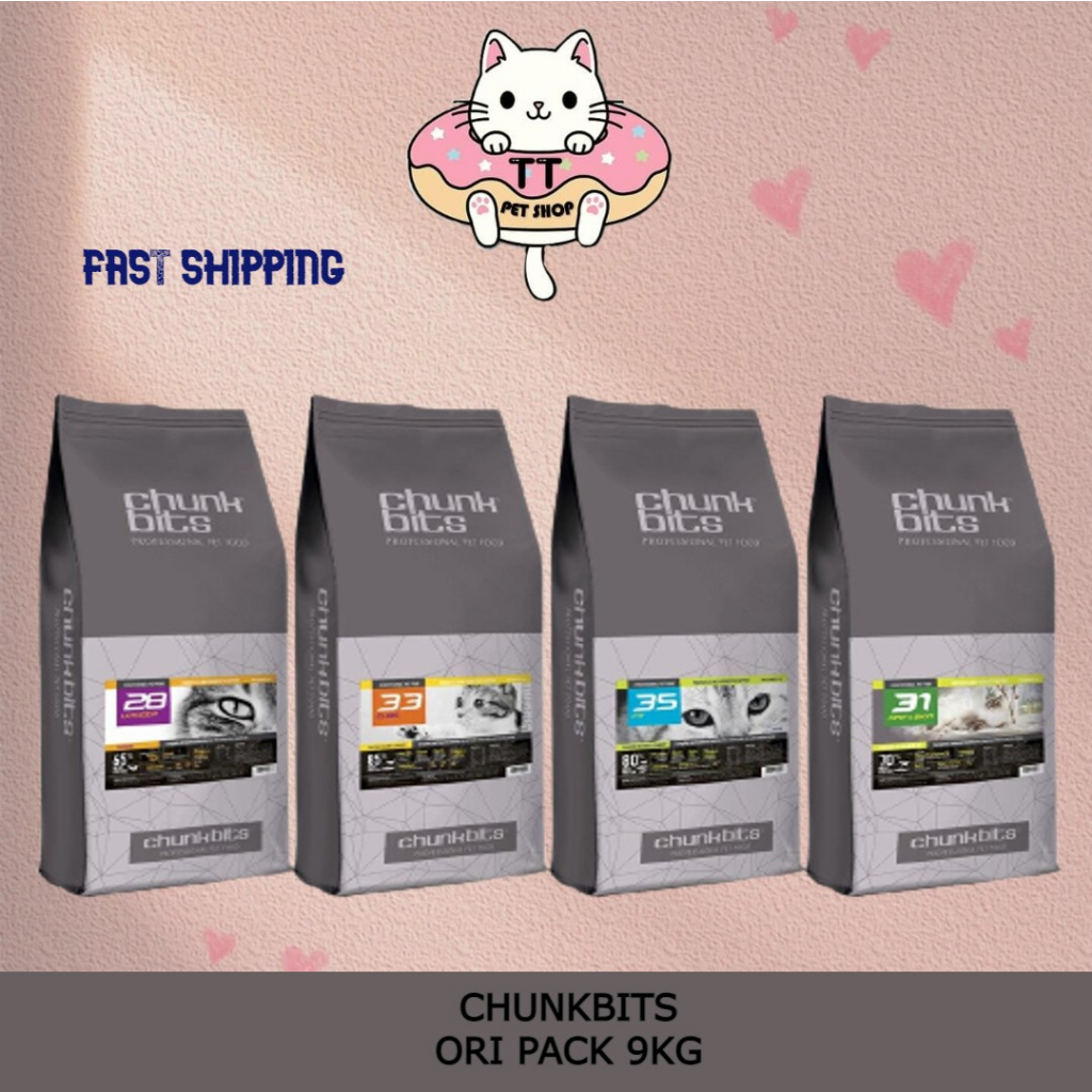 Chunkbits 9KG Cat Dry Food Original Pack - Full Range | Shopee Malaysia