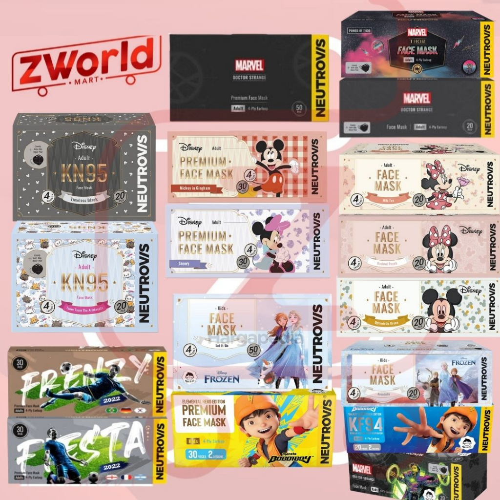 Neutrovis X Marvel X Disney Medical Face Mask 4ply/ KF94/ KN95 ...