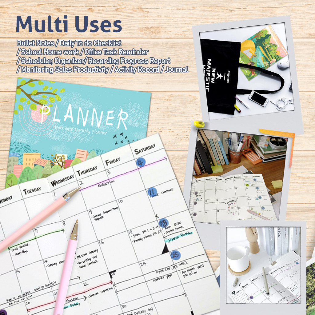 A4 A5 2025 DIY undated planner diary month year planner Journal Stapler ...