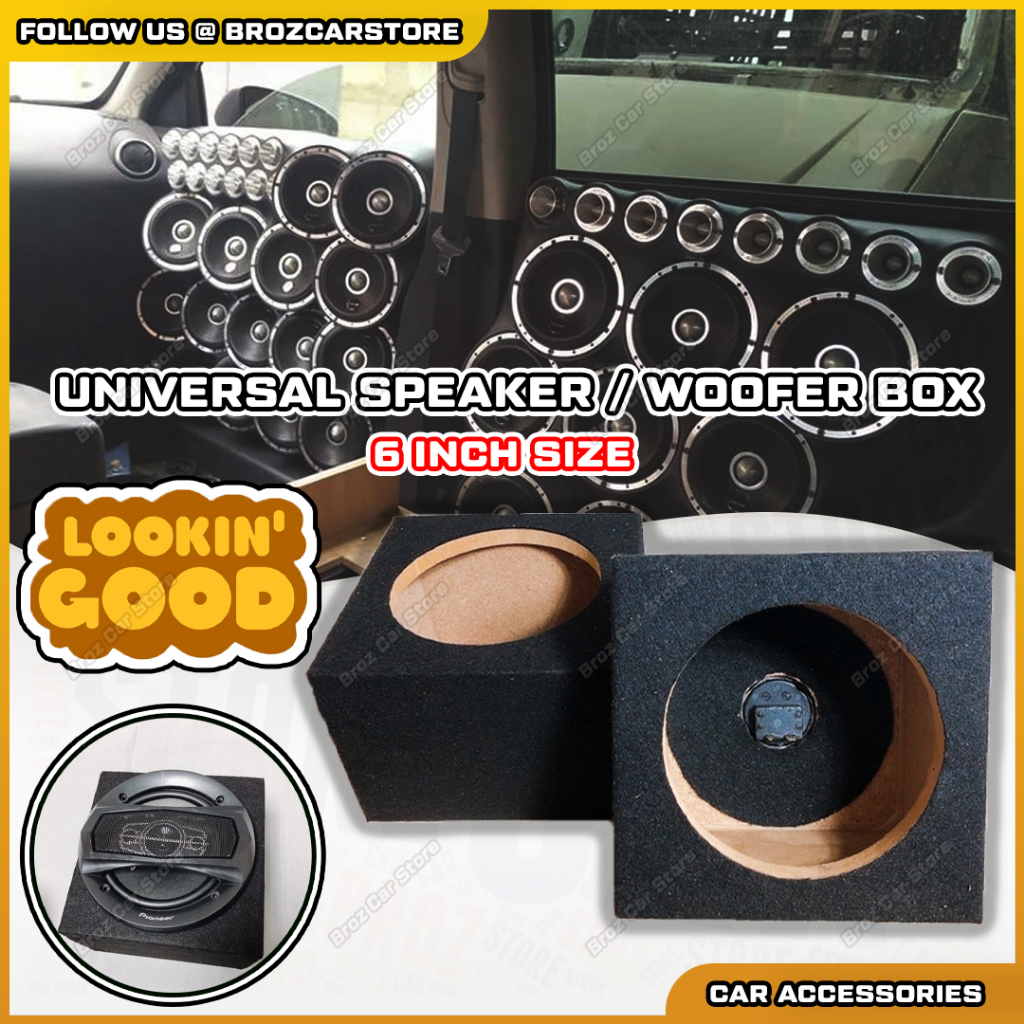📦 6 Inch 6.5 Inch Universal Round Car Vented Speaker Box Speaker Woofer ...