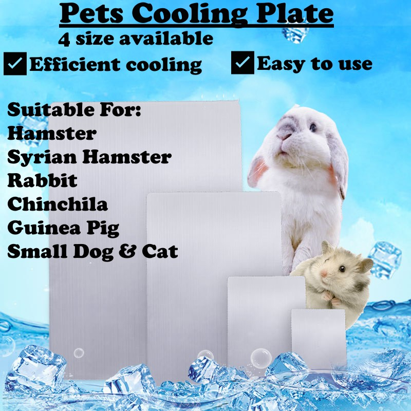 Hamster Small Pets Dog Rabbit Cooling Pad Plate Hamster Aluminum Cool ...