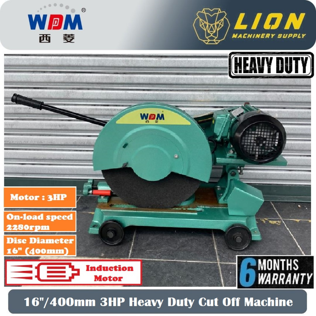 Xest Ling 16'' Heavy Duty Cut Off Saw Cutting Machine Cutter 3HP 400mm J3GE-400 - 240V/415V - 6 ...