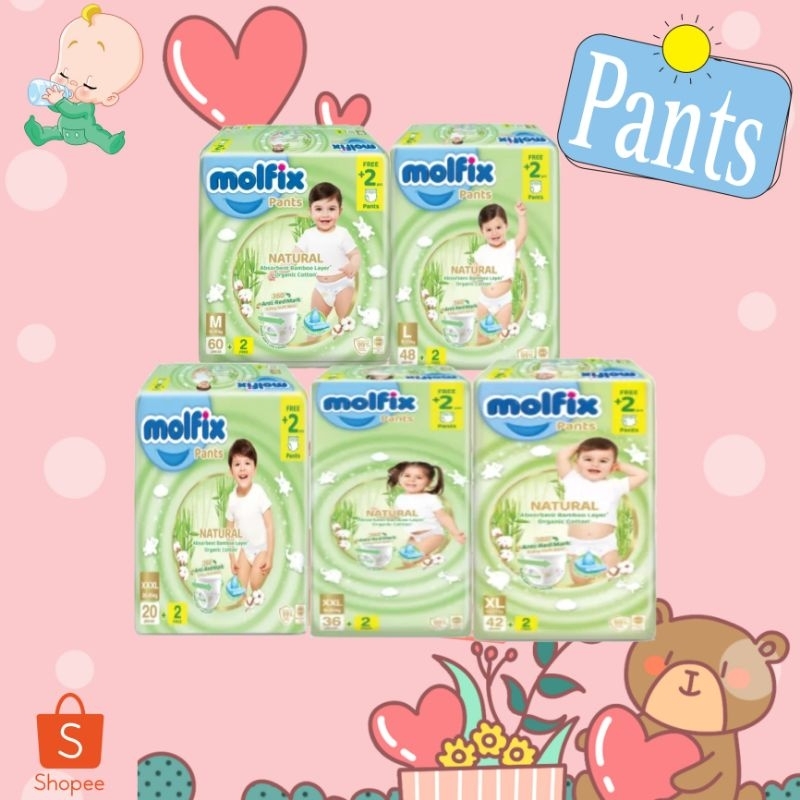 molfix PANTS NATURAL M/L/XL/XXL/XXXL | Shopee Malaysia