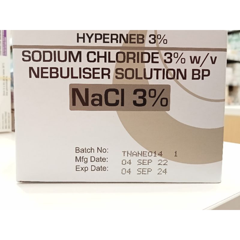 Sodium chloride 3 percent hyperneb 3% 4ml/ tube | Shopee Malaysia